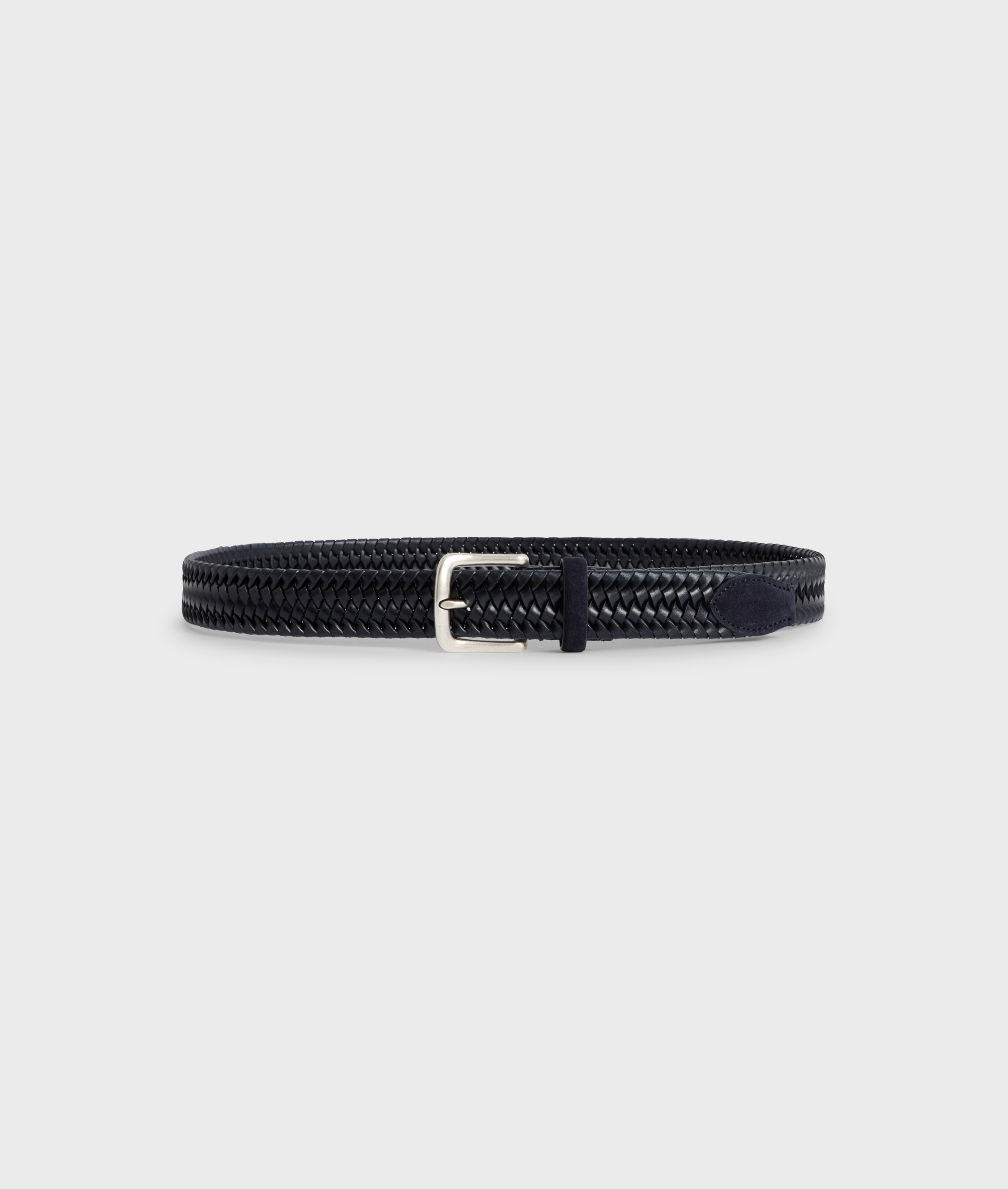 Braided Belt In Leather Navy Blue Pal Zileri | Shop Online
