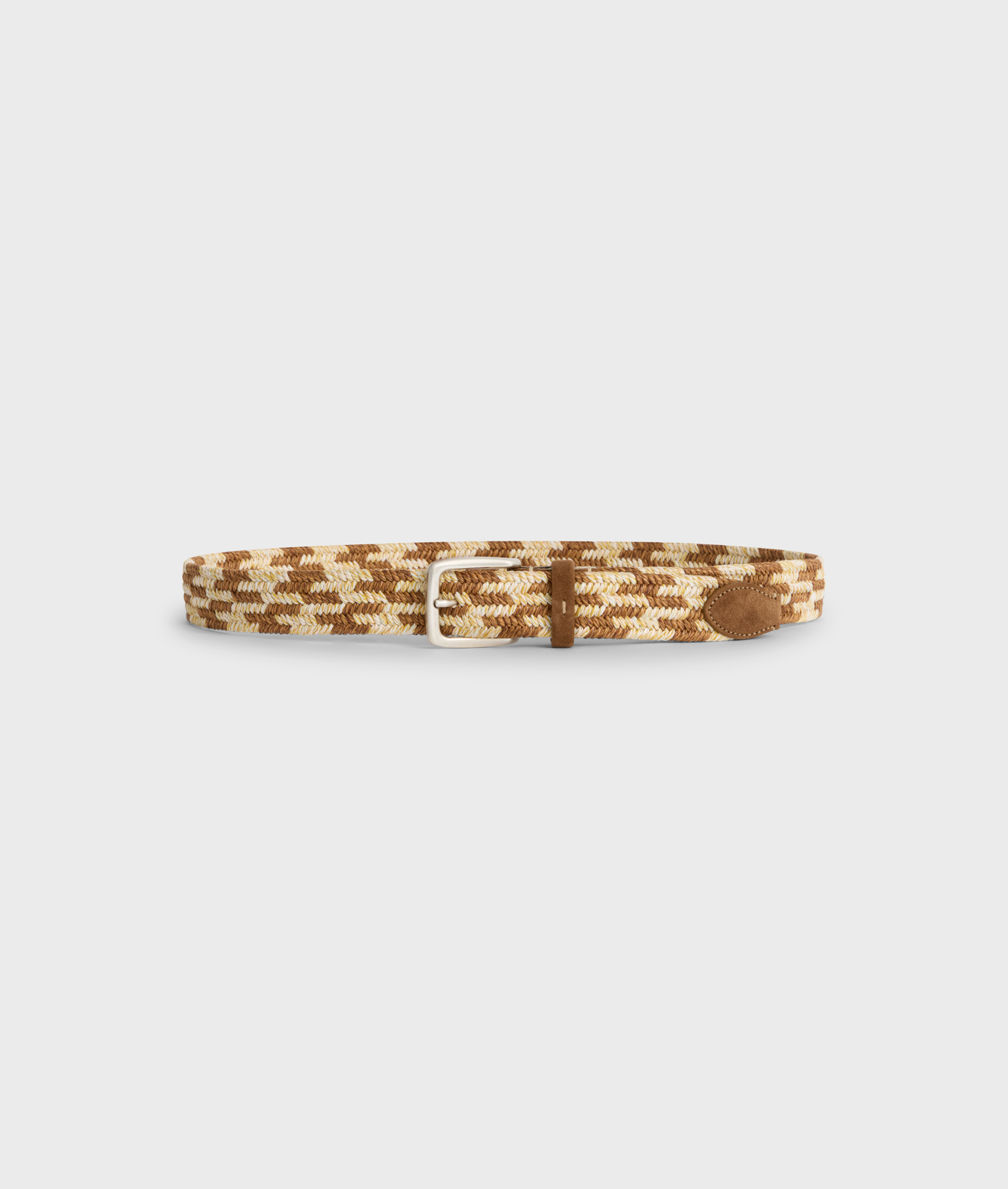 Woven Suede Belt With Cords Light Brown Pal Zileri | Shop Online