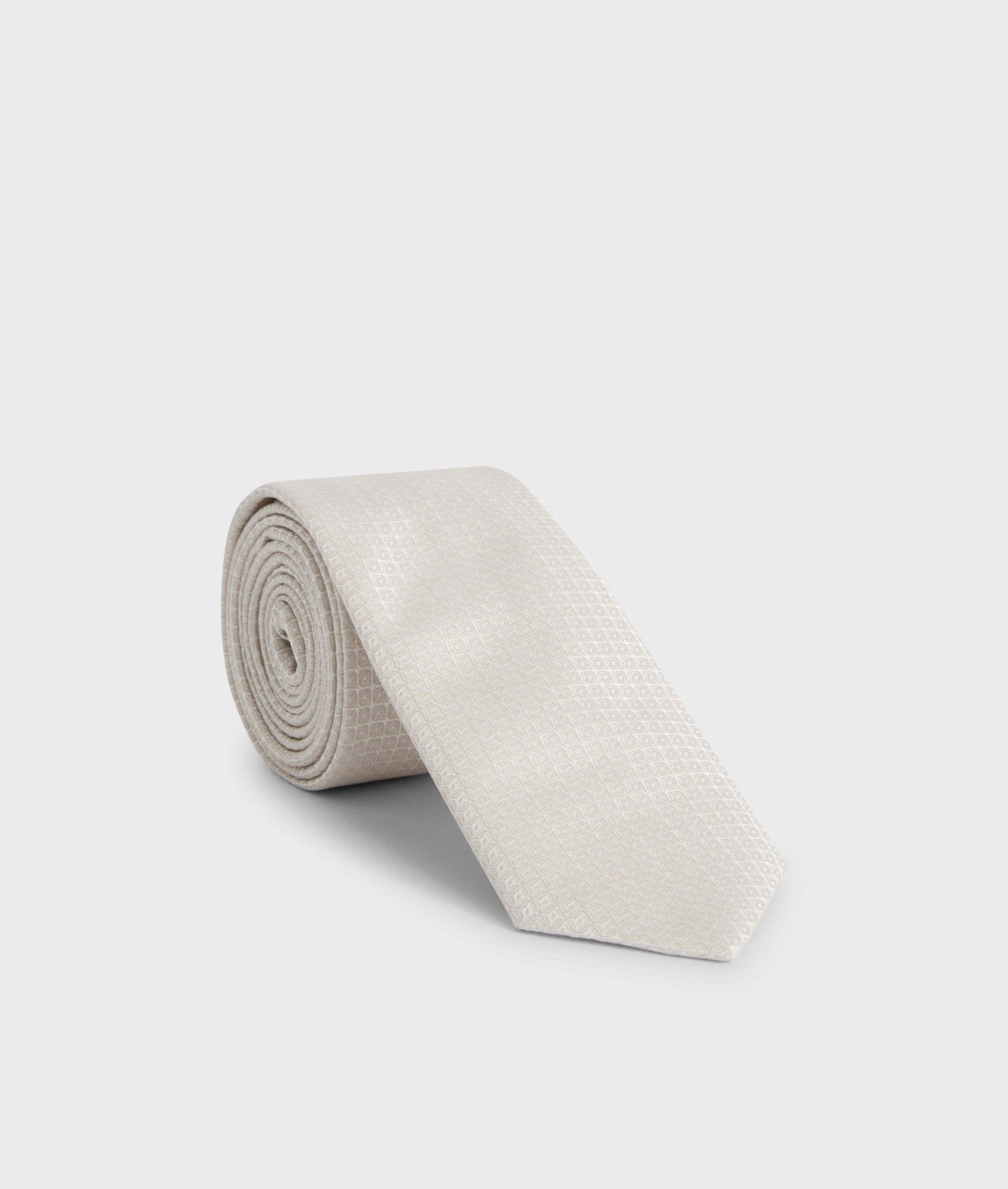 Tie With Micro Pattern Natural Pal Zileri | Shop Online