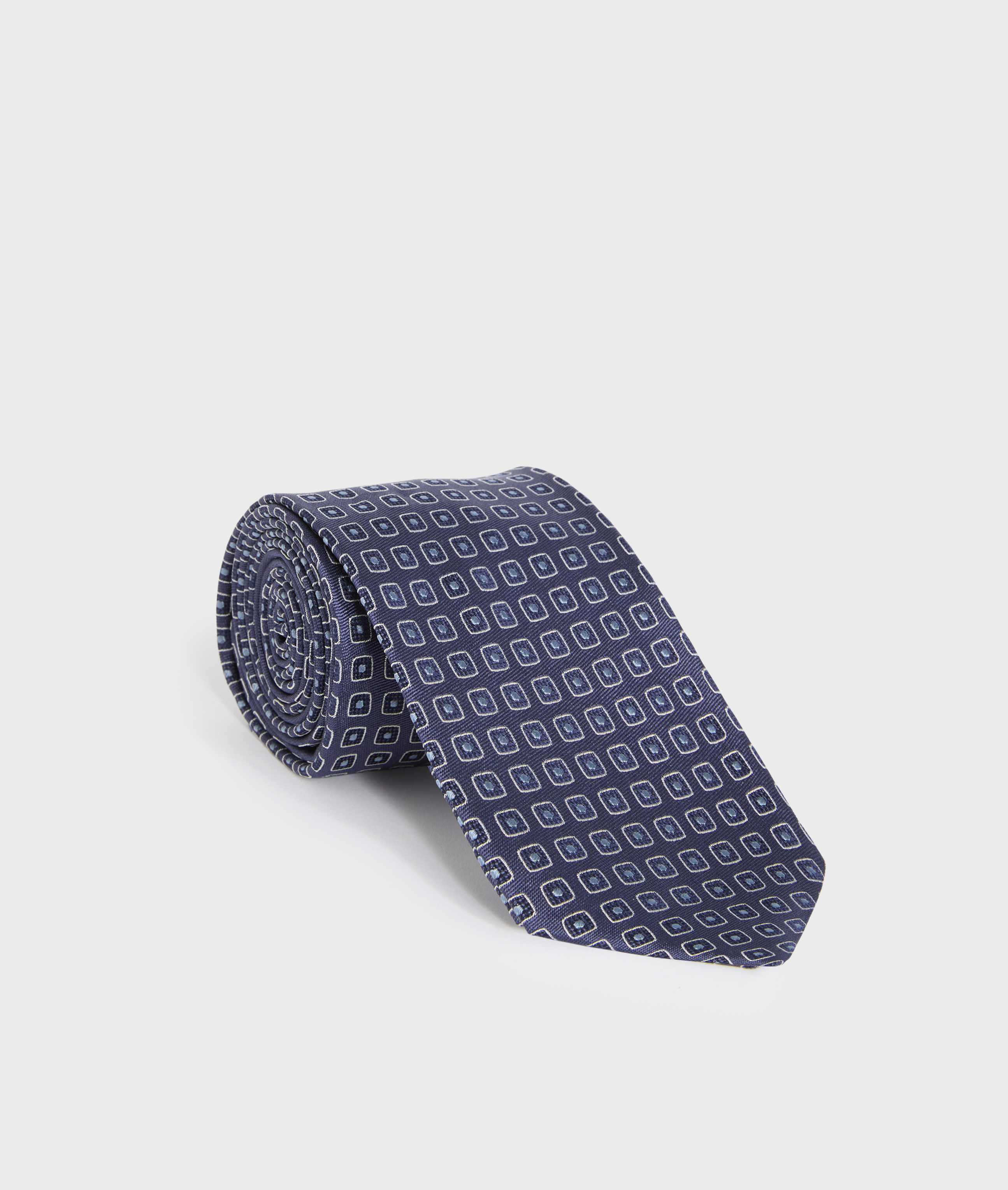 navy blue jacquard silk tie Pal Zileri | Shop Online